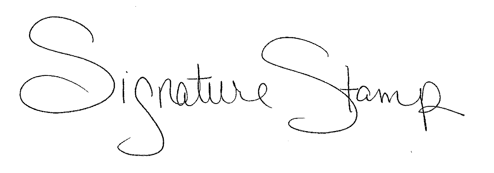 Bobs Printing & Copy Shop · Signature Stamp